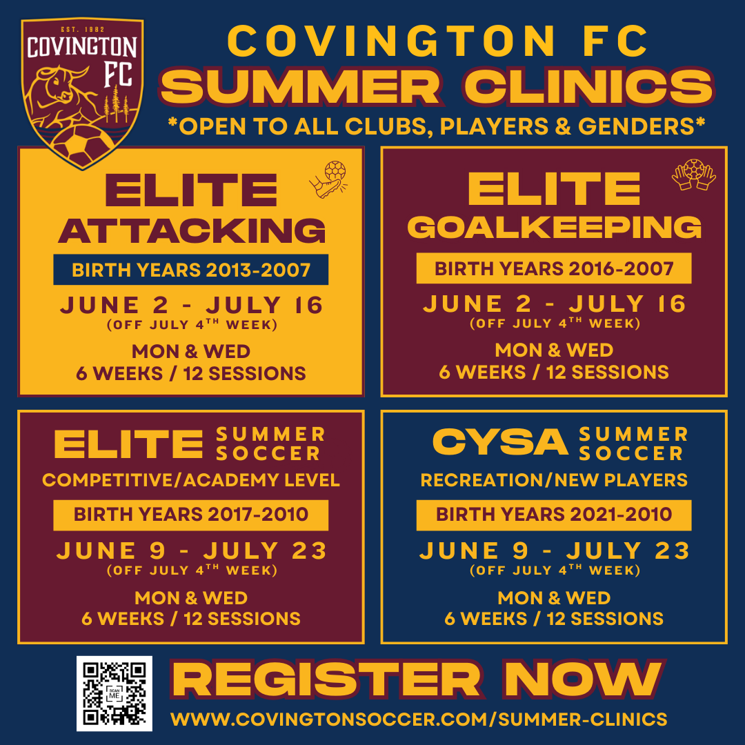 Summer Clinics – Covington Youth Soccer Association